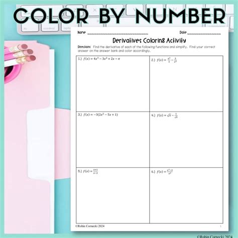Calculus Self Checking Digital And Printable Activities Bundle Tpt