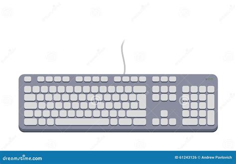 Computer Keyboard Grey Stock Vector Illustration Of Alphabet 61243126