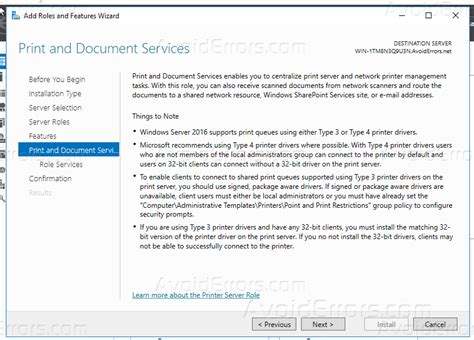 How To Install And Configure Print Server And Network Printer Windows Server 2016 Avoiderrors