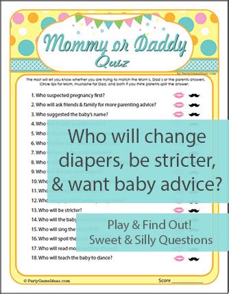 Mommy Or Daddy Quiz