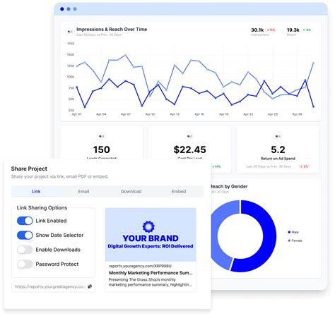 Digital Marketing Dashboard Reporting Template Oviond
