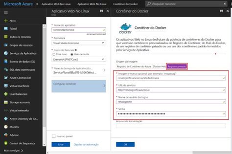 asp core 2 0 deployment na nuvem com docker azure container