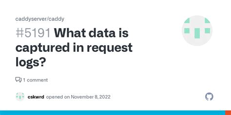 what data is captured in request logs · issue 5191 · caddyserver caddy · github