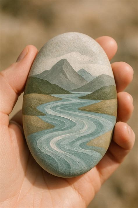 31 Mountain Painted Rocks Ideas For Nature Lovers Rock Painting Art