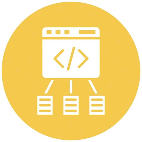 Premium Vector Code Framework Vector Illustration Style