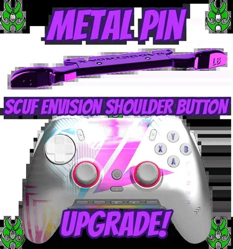 Scuf Envision Pro Rb Lb Bumper Replacement Fix Broken Shoulder Buttons Compatible With Wired