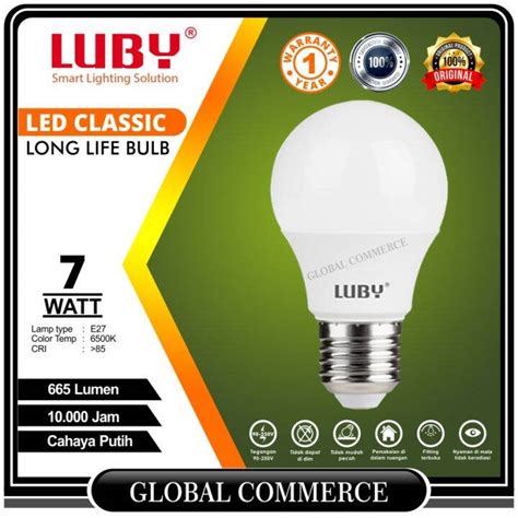 Lampu Bohlam Led Luby Classic Watt Lazada Indonesia