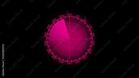 Radar Screen With Targets In Process Dynamic Illustration Conceptual Design Of Military Radar