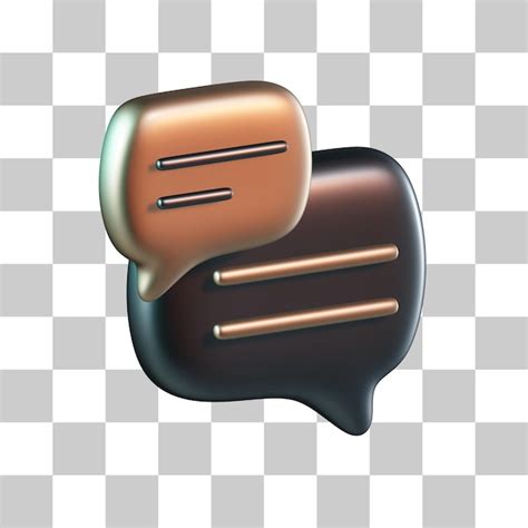 Premium Psd Message Bubble Chat 3d Icon