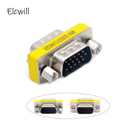 D Sub Db15 Vga Male To Male Connector Mini Gender Grandado