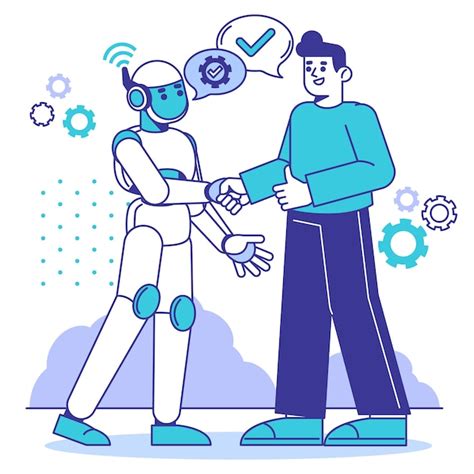 Hand Drawn Ai Alignment Illustration Free Vector