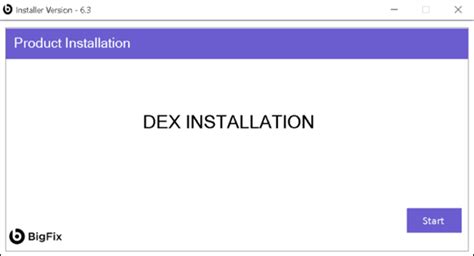 BigFix DEX Application Installation Steps