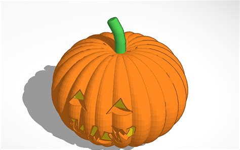 3d Design тыква на хэлуин Tinkercad