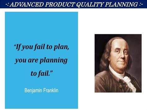 Advanced Product Quality Planning Presentation Pdf