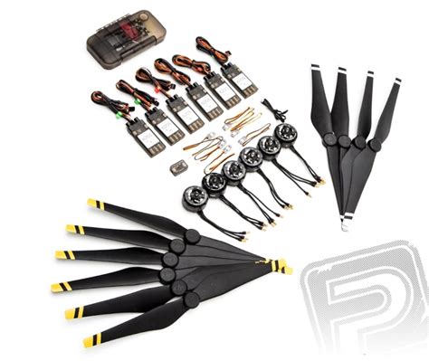 E800 Pohonný Systém Set 6x Motor Regulátor Vrtule Rcproficz