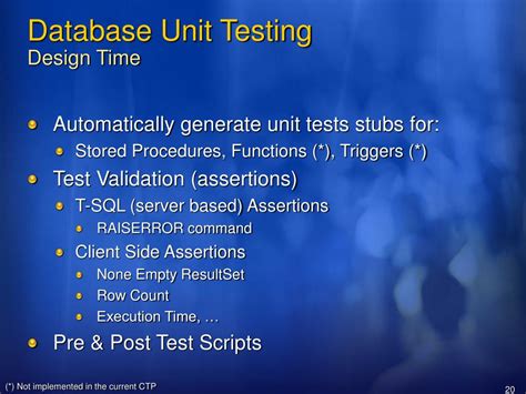 PPT DAT320 Testing And Refactoring Your Database With Visual Studio Team Edition For Database
