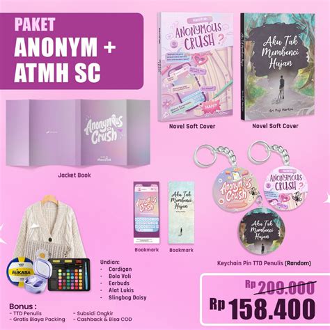 Jual Novel Anonymous Crush Haniifiah Skuad X Akad Gratis Biaya