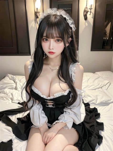 Maid Outfit Cosplay Cosplay Girls Foto Piercing Beautiful Asian Women Foto Face Asia Models