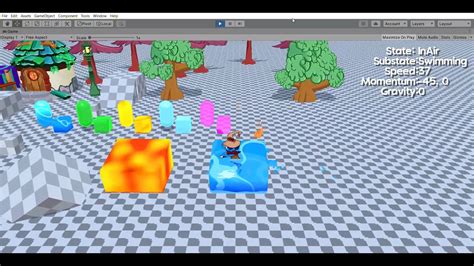 Working On What Happens When The Player Touches A Fire Element Runity3d