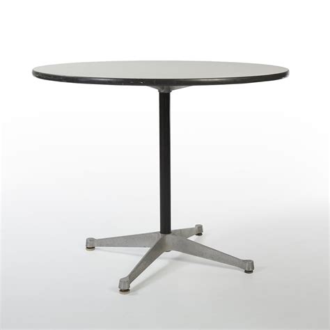 White Herman Miller Original Eames Et108 Round Contract Table 148287