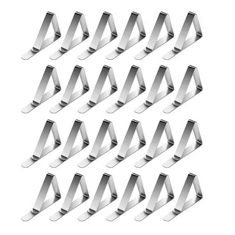 24 Pièces Pinces à Nappe Exterieur Clips Nappe De Table Lnox Ne