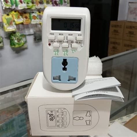 Jual Digital Timer Switch KAISER Stop Kontak Listrik Otomatis Stopkontak Makassar Hobi