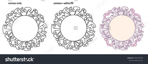 Set Cute Cartoon Frame Templates Textile Stock Vector Royalty Free 1850795590 Shutterstock