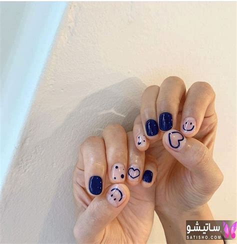 طرح ناخن دخترانه فانتزی Minimal Nails Art Hippie Nails Swag Nails