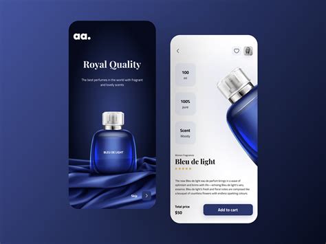 Perfume Shop UI Design Behance