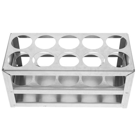 10 Holes 31mm Stainless Steel Test Tube Rack 50ml Tube Holder Lab