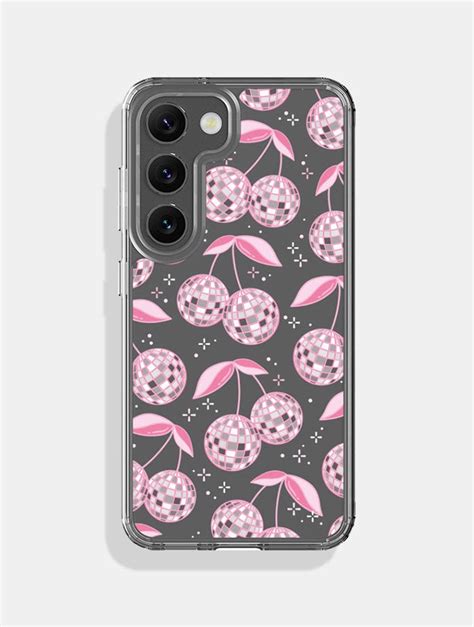 Disco Cherries Pink Android Case Funky Phone Case Skinnydip London