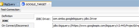ODI In The Hybrid Database World Google BigQuery Simba JDBC DEV EPM