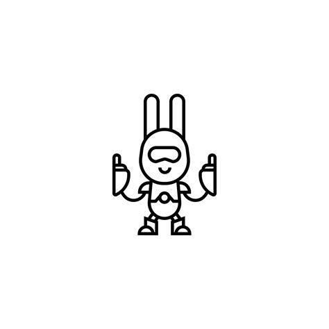 Cute Robot Icon Simple Modern Icon 22918997 Vector Art At Vecteezy