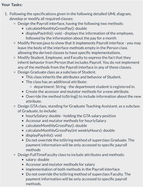 Solved Programming Problem Interface And Inheritance Chegg Com