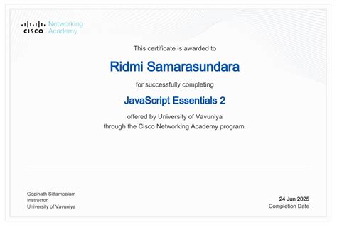 Javascript Webdevelopment Cisconetworkingacademy