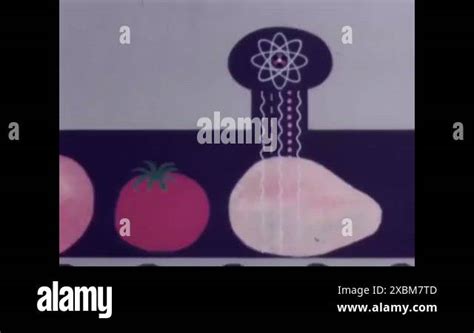 1960s An Animated Sequence Shows How Radiation Pasteurization Of