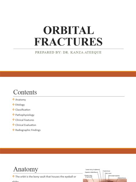 Orbital Fractures Pdf Anatomy Human Anatomy