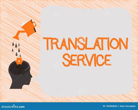 Text Sign Showing Translation Service Conceptual Photo The Equivalent Target Language From The