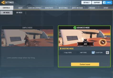 Cod Mobile Best Settings Basic Sensitivity Hud Settings