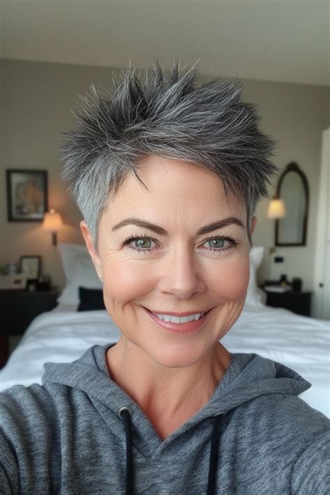 24 Stunning Short Spiky Hairstyles For Older Women Creativebooster