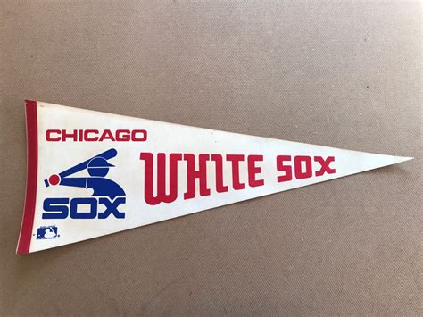 Vintage Original 1970s Chicago White Sox Baseball Pennant Flag Mlb Etsy