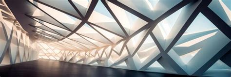 Premium Photo Abstract Architectural Shadows Creating Geometric Patterns And Forms Adding A