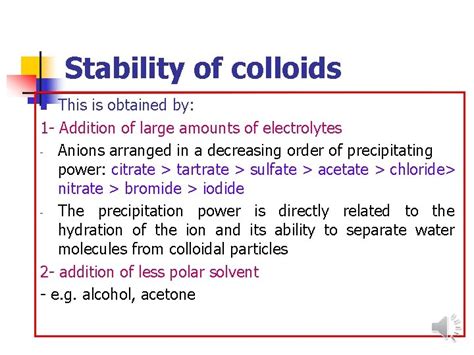 COLLOIDS Optical Properties Of Colloids FaradayTyndall Effect