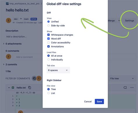 bitbucket pull request features