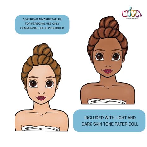 Easy Printable Diy Paper Doll Skincare Kit Etsy