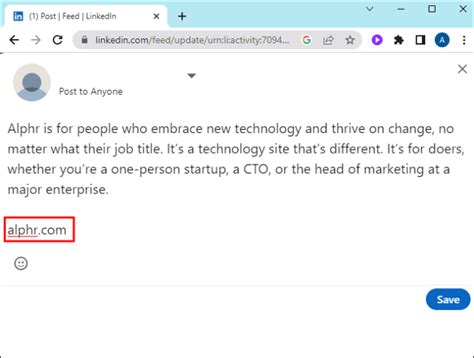 How To Add A Link In A Post In Linkedin