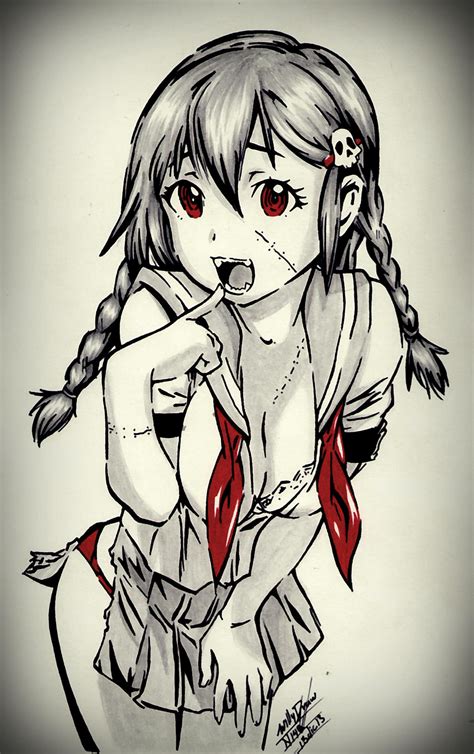 Drawn148 Sexy Zombie Girl By Willyfernando On Deviantart