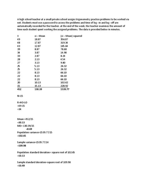 Example Variability Pdf
