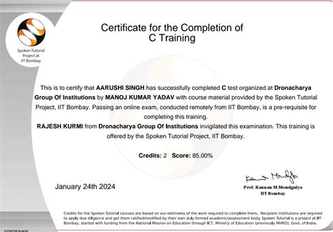 Cprogramming Iitbombay Certificate Aarushi Singh