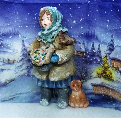 Елочная игрушка из ваты авторская кукла коллекционная игрушка Дарёнка в интернет магазине на